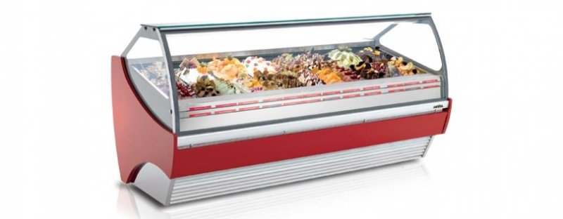 Sevel Millennium Gelato Showcase - Sevel refrigerated display cases ...